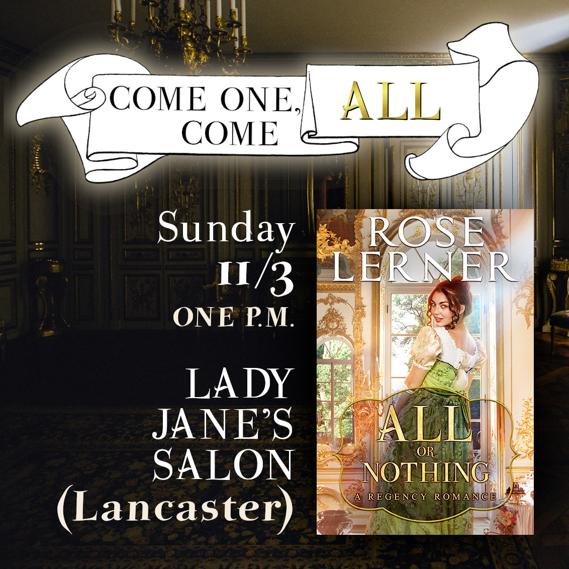 EVENT: Lady Jane’s Salon (Lancaster) – Rose Lerner